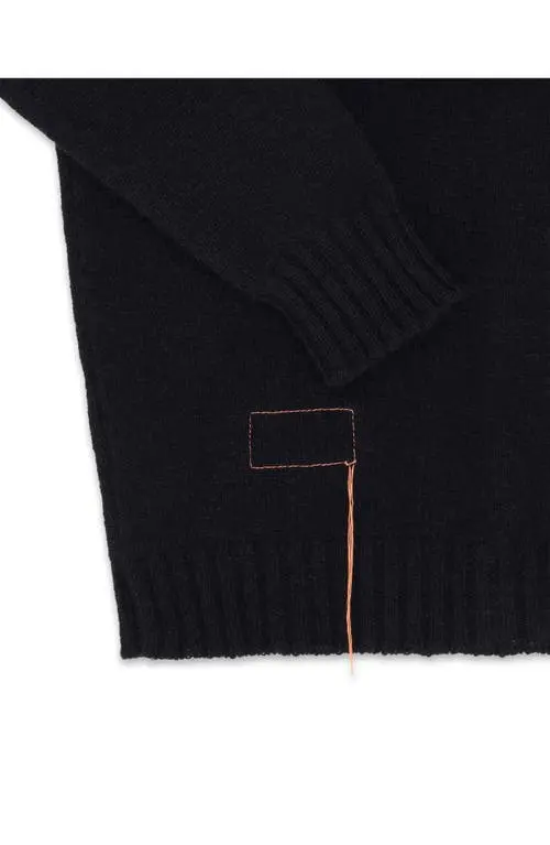 FORTELA Wool Cardigan - Dark Blue