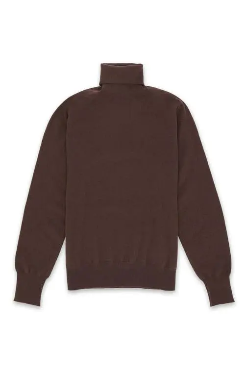 FORTELA Shannon High Neck Jumper - Dark Brown