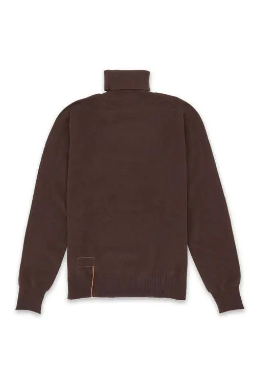 FORTELA Shannon High Neck Jumper - Dark Brown