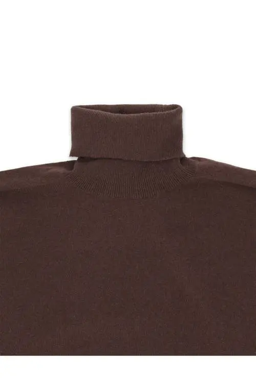 FORTELA Shannon High Neck Jumper - Dark Brown