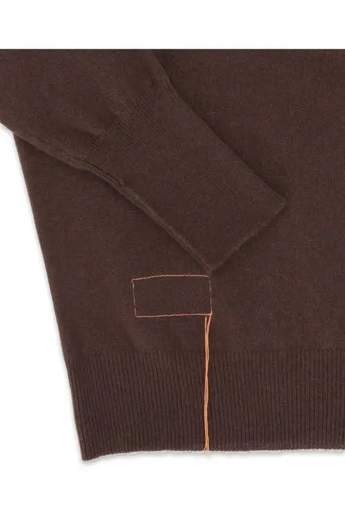 FORTELA Shannon High Neck Jumper - Dark Brown