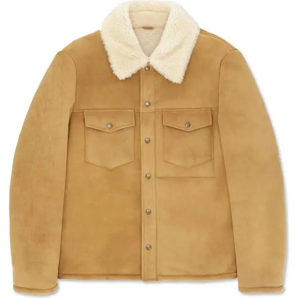 FORTELA Short Shearling Jacket - Camel