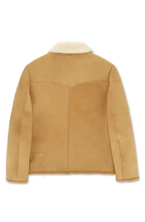 FORTELA Short Shearling Jacket - Camel