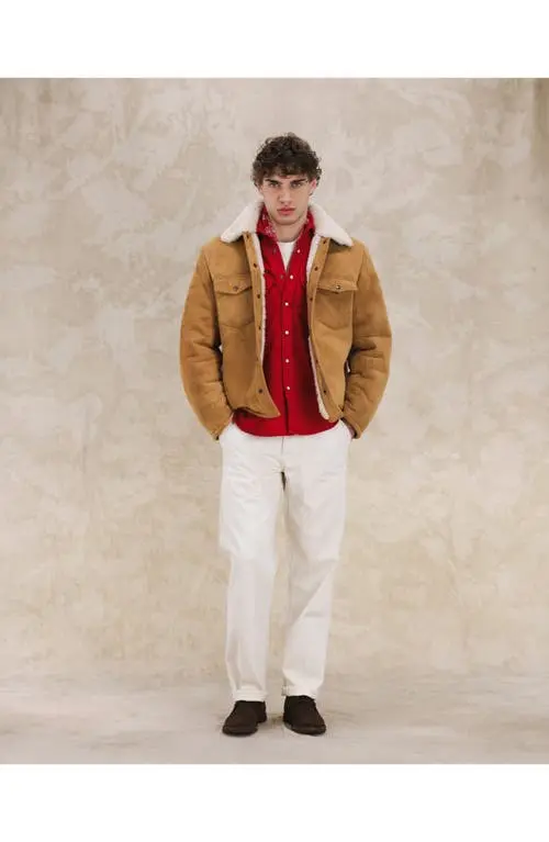 FORTELA Short Shearling Jacket - Camel