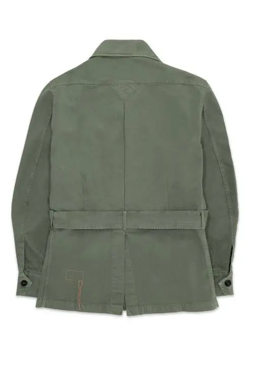 FORTELA Clint Cotton Military Safari Jacket - Green