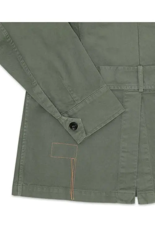 FORTELA Clint Cotton Military Safari Jacket - Green