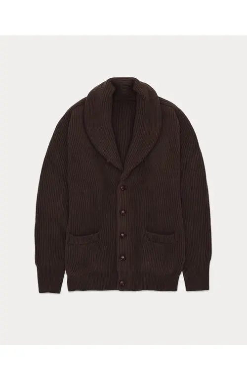FORTELA Cashmere Cardigan - Dark Brown