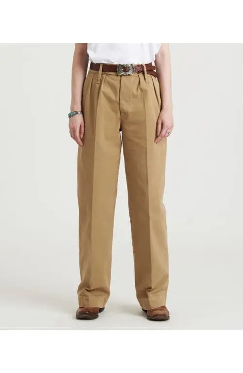 FORTELA Straight Twill Cotton Trousers