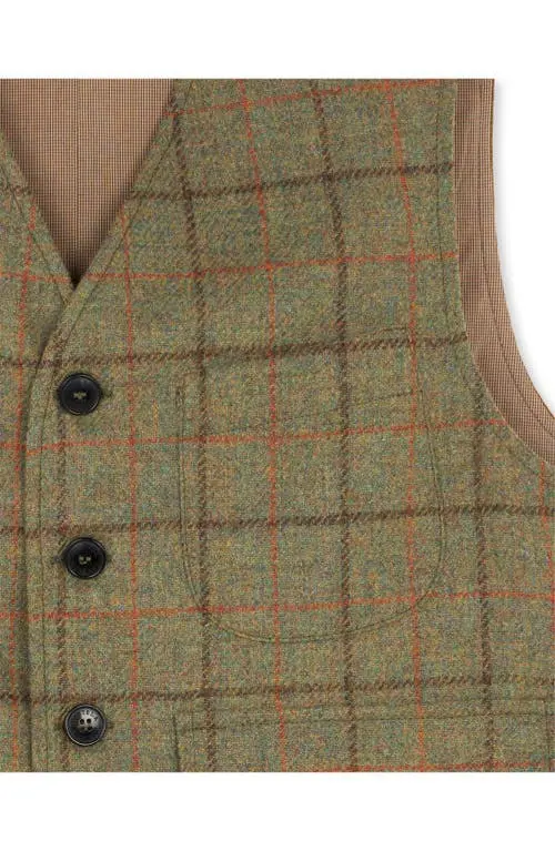 FORTELA Sartoriale Wool Check Vest - Multicolor