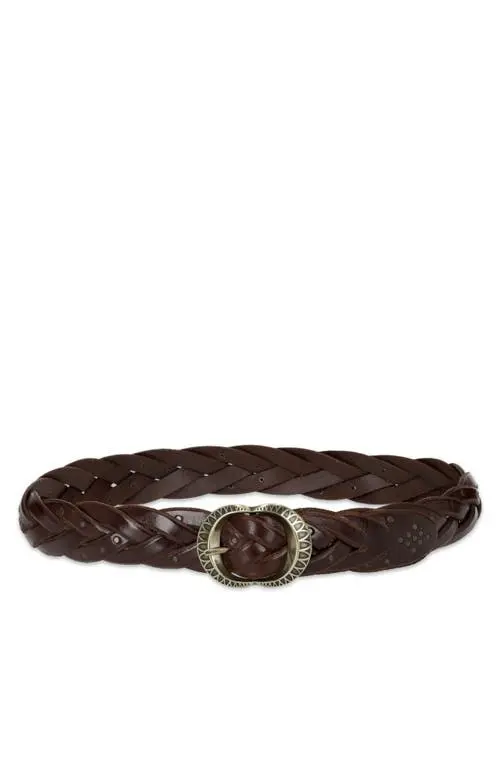 FORTELA Woven Studded Belt - Leather