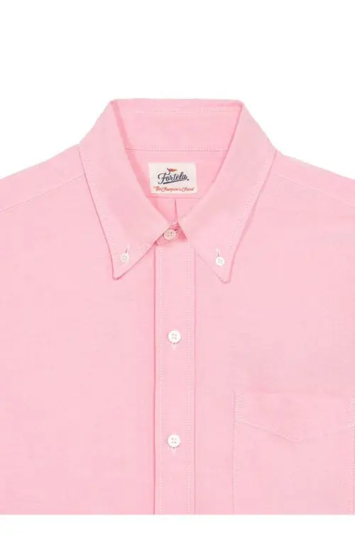 FORTELA King Classic Cotton Shirt - Pink
