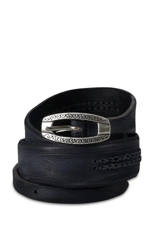 FORTELA Leather Belt - Black