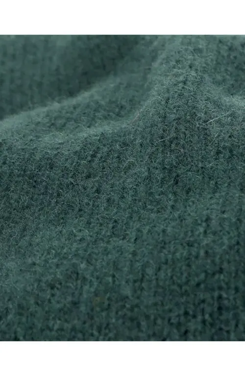 FORTELA Shetland Crew Neck Sweater - Forest Green