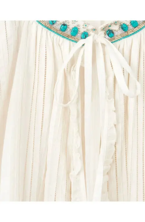 FORTELA Afir Striped Cotton Sleeveless Dress