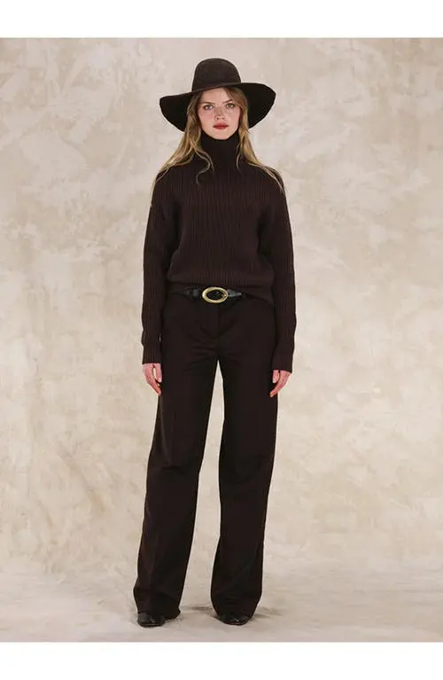 FORTELA Juliana Wide-leg Wool Trousers