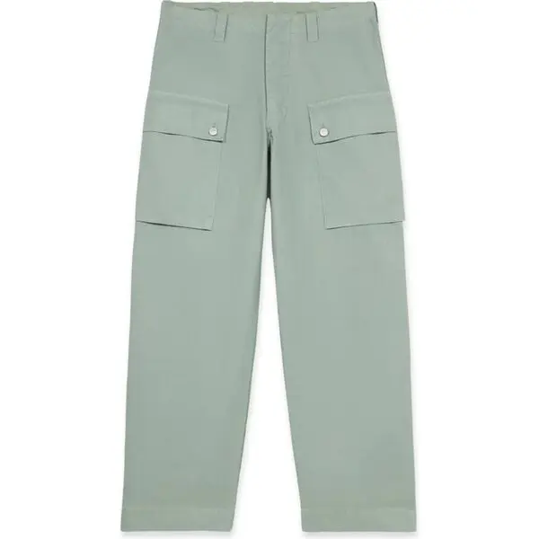 FORTELA Mott Cargo Cotton Trousers - Aqua Green