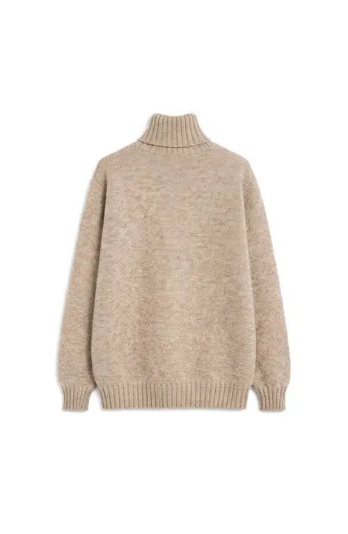 FORTELA Shetland Turtleneck Sweater - Cream