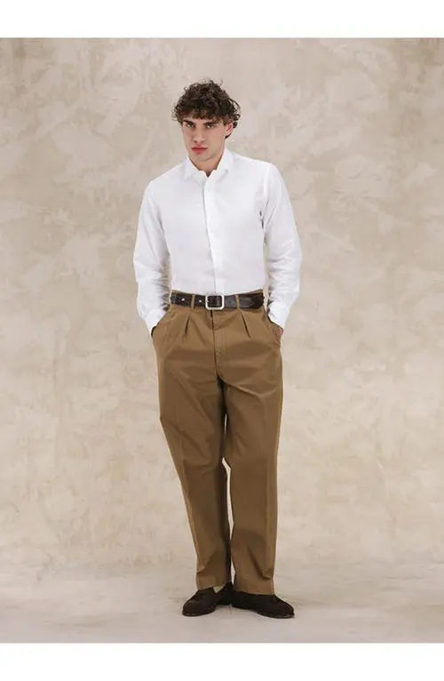 FORTELA Woven Oxford Shirt - Ecru