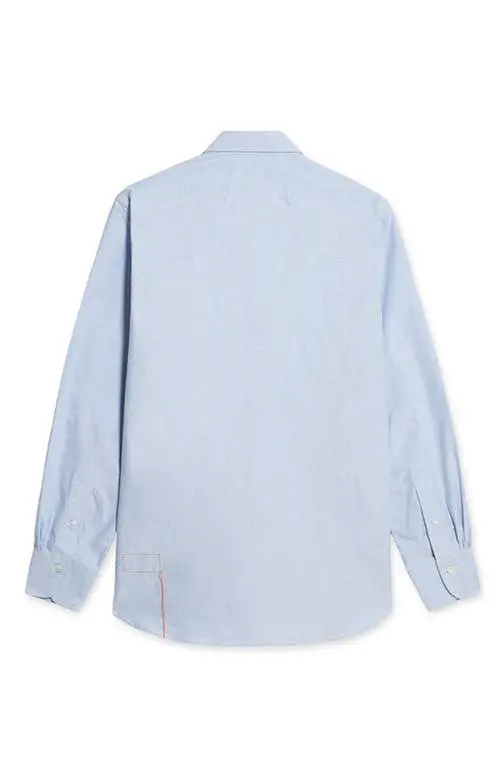 FORTELA Woven Oxford Shirt - Light Blue