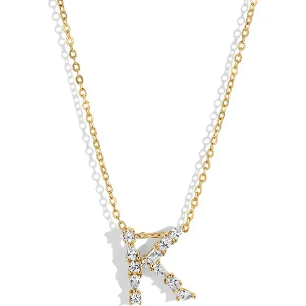 Lili Claspe Letter Pendant Necklace - Gold K
