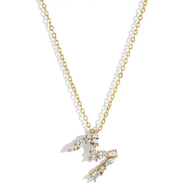 Lili Claspe Letter Pendant Necklace - Gold M