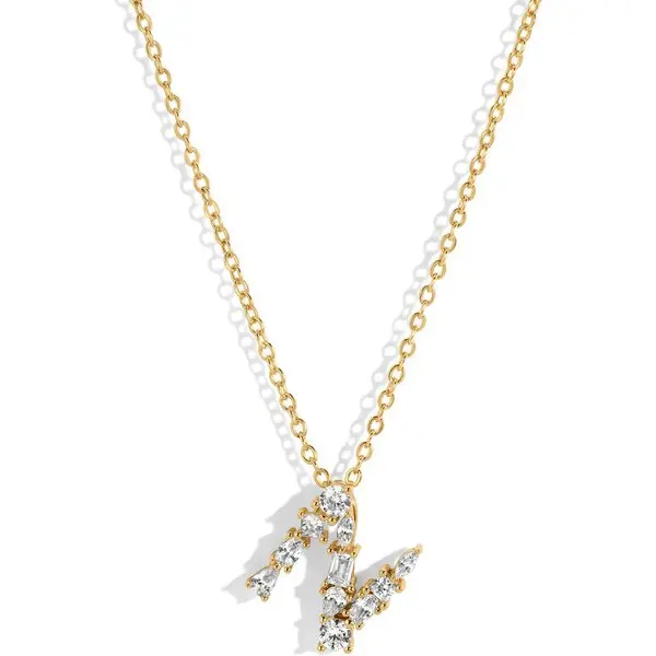 Lili Claspe Letter Pendant Necklace - Gold N
