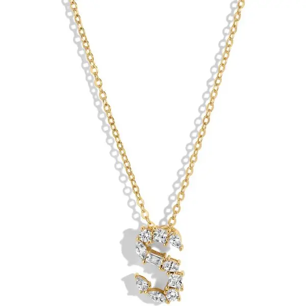 Lili Claspe Letter Pendant Necklace - Gold S