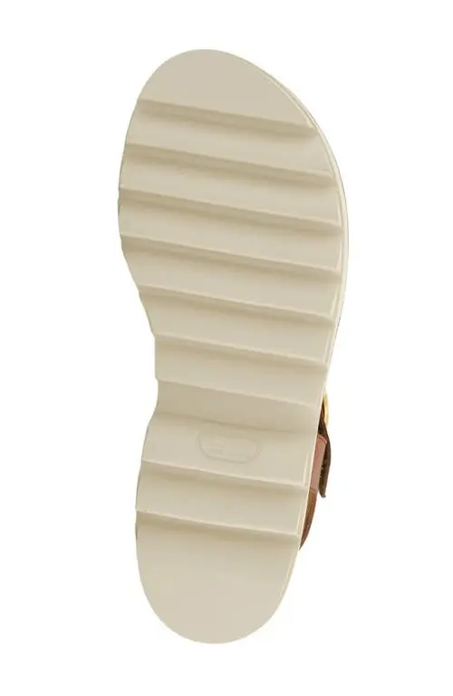Paul Green Darcy Ankle Strap Platform Sandal - Cognac Leather