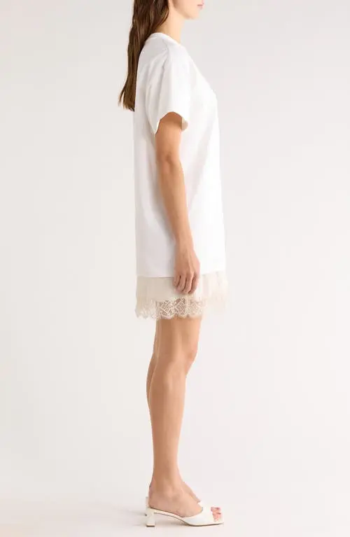 Staud Grier Lace Trimmed Dress - Ivory