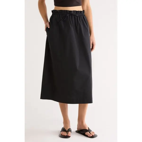 Staud Shore Midi Skirt