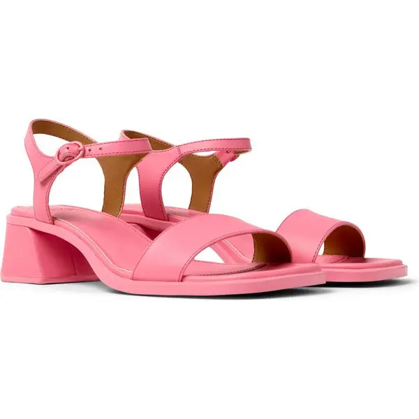 Camper Kora Block Heel Sandals - Light/pastel Pink