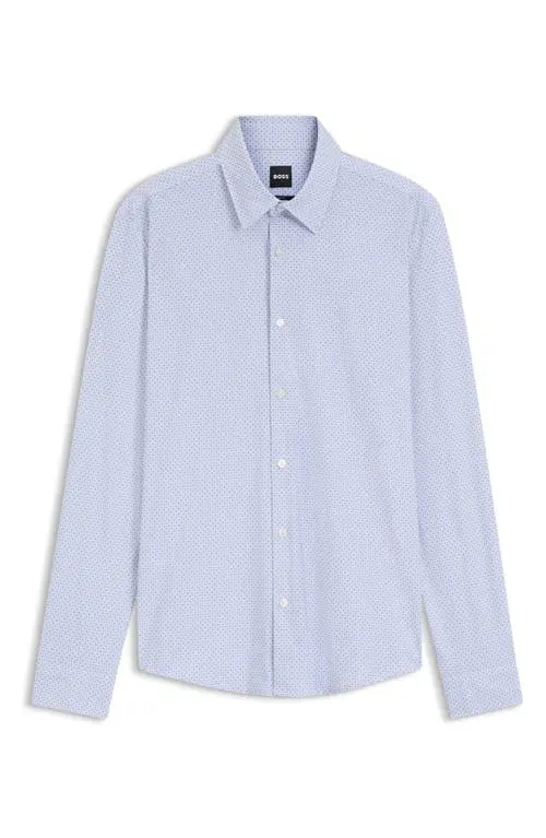 BOSS P-roan-kent Button-up Shirt - Light Pastel/purple