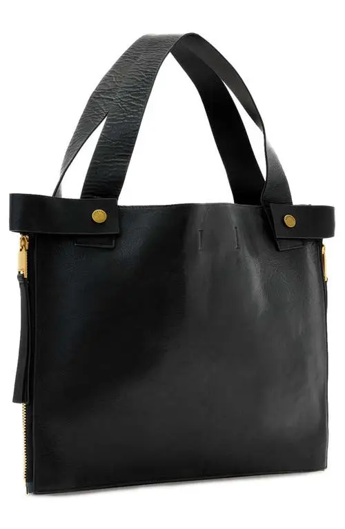 ALLSAINTS Marlo Leather East/west Tote - Black