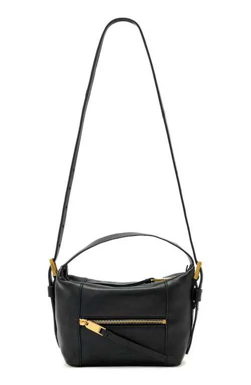 ALLSAINTS Mini Leather Crossbody Bag - Black