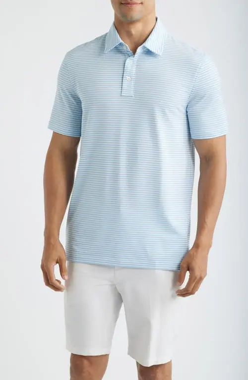 G/fore All Play Stripe Performance Golf Polo - Baja