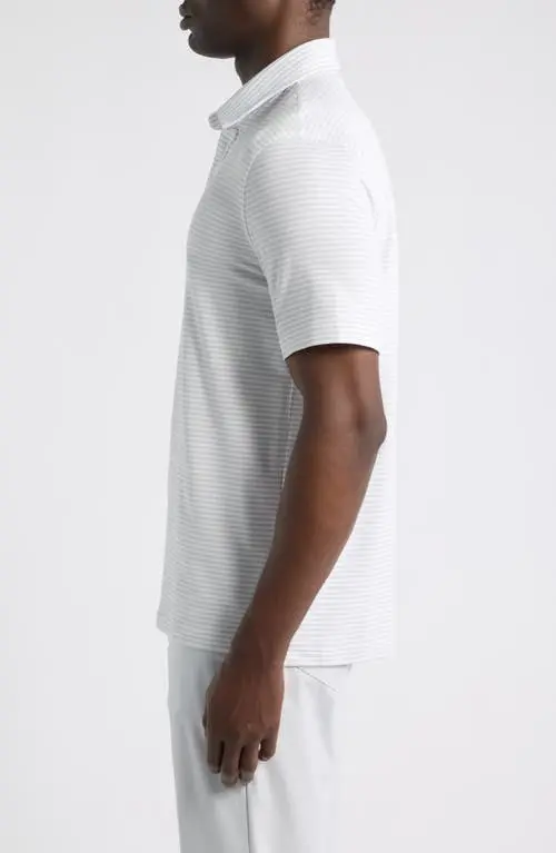 G/fore All Play Stripe Performance Golf Polo - Nimbus