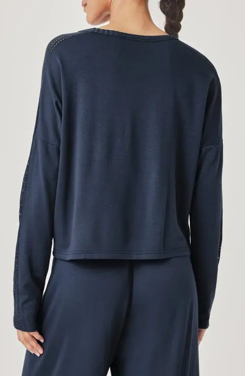 Splendid Jada Pointelle Sweatshirt