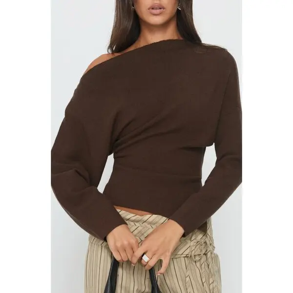 Princess Polly Kaelith One-shoulder Sweater