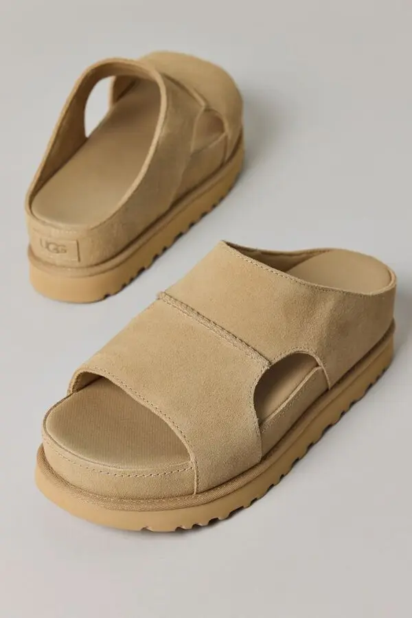 UGG Goldenstar Hi Cutout Slide - Sand