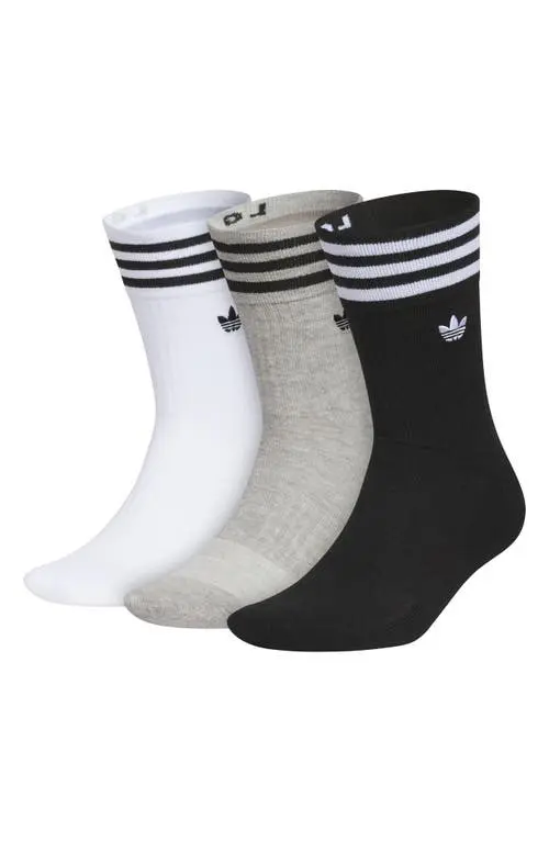 Adidas Assorted 3-pack Roller 4.0 Crew Socks - White/heather Grey/black