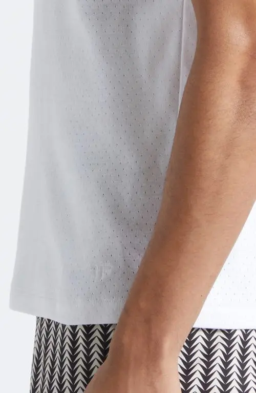 TOM FORD Perforated Rib Crewneck T-shirt - Optical White