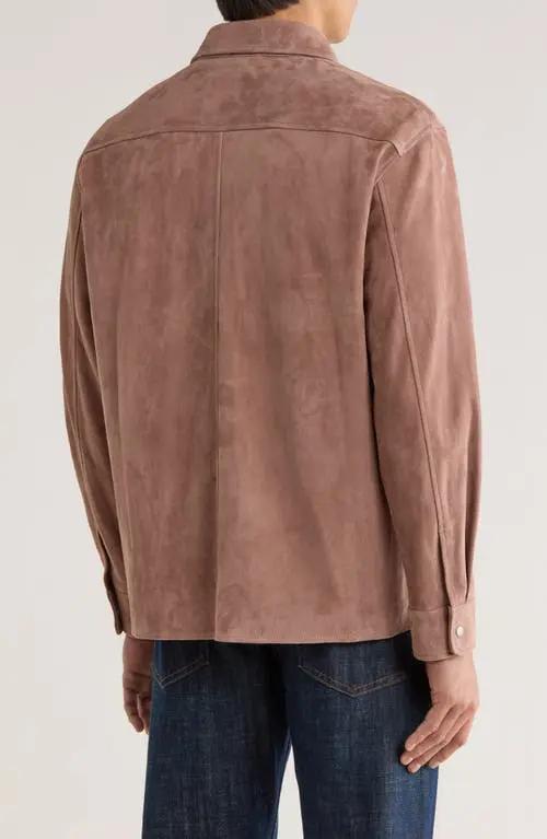 FRAME Suede Shirt Jacket