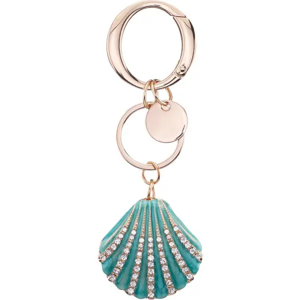 Nina Seashell Bag Charm - Icy Blue