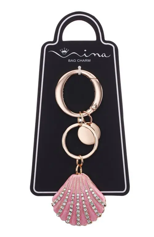Nina Seashell Bag Charm - Icy Pink