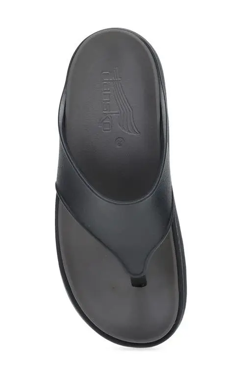 Dansko Devyn Platform Flip Flop - Black