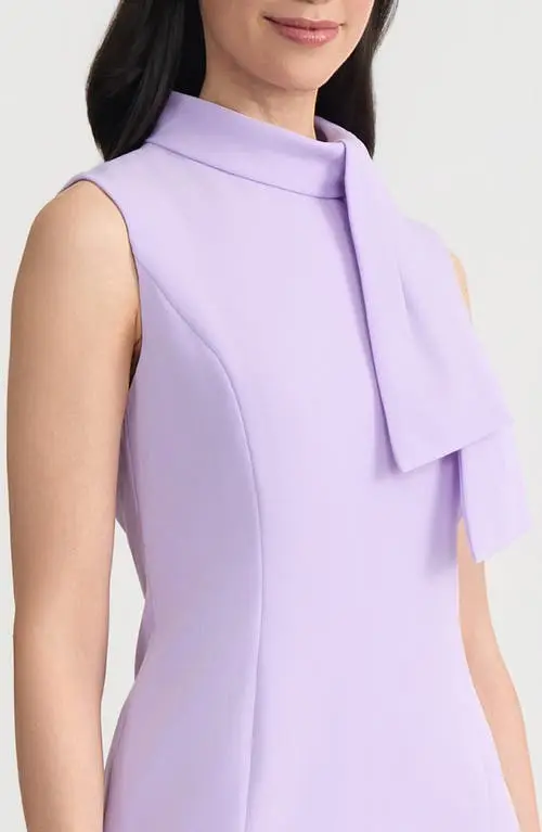 KASPER Tie Neck Sleeveless Sheath Dress