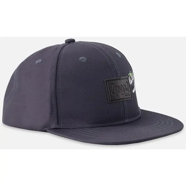 DEUX PAR DEUX Flat Brim Graphic Print Cap - Black