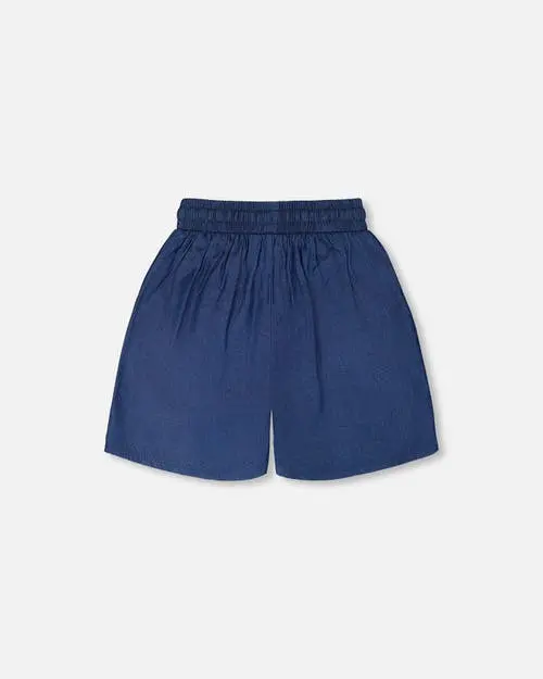 DEUX PAR DEUX Relaxed Fit Chambray Bermudas
