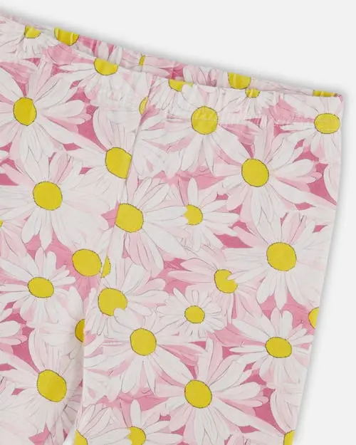 DEUX PAR DEUX Jersey Daisies Capri Leggings