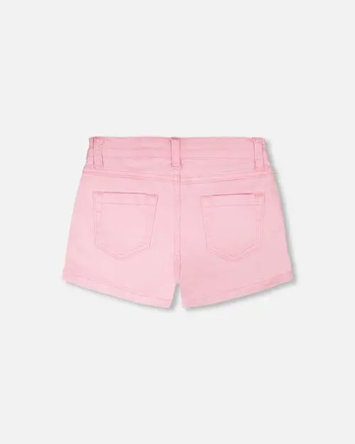 DEUX PAR DEUX Embroidered Denim Shorts